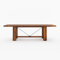 Solid Wood Rustic Dining Table Set | Florence – theruralart.com