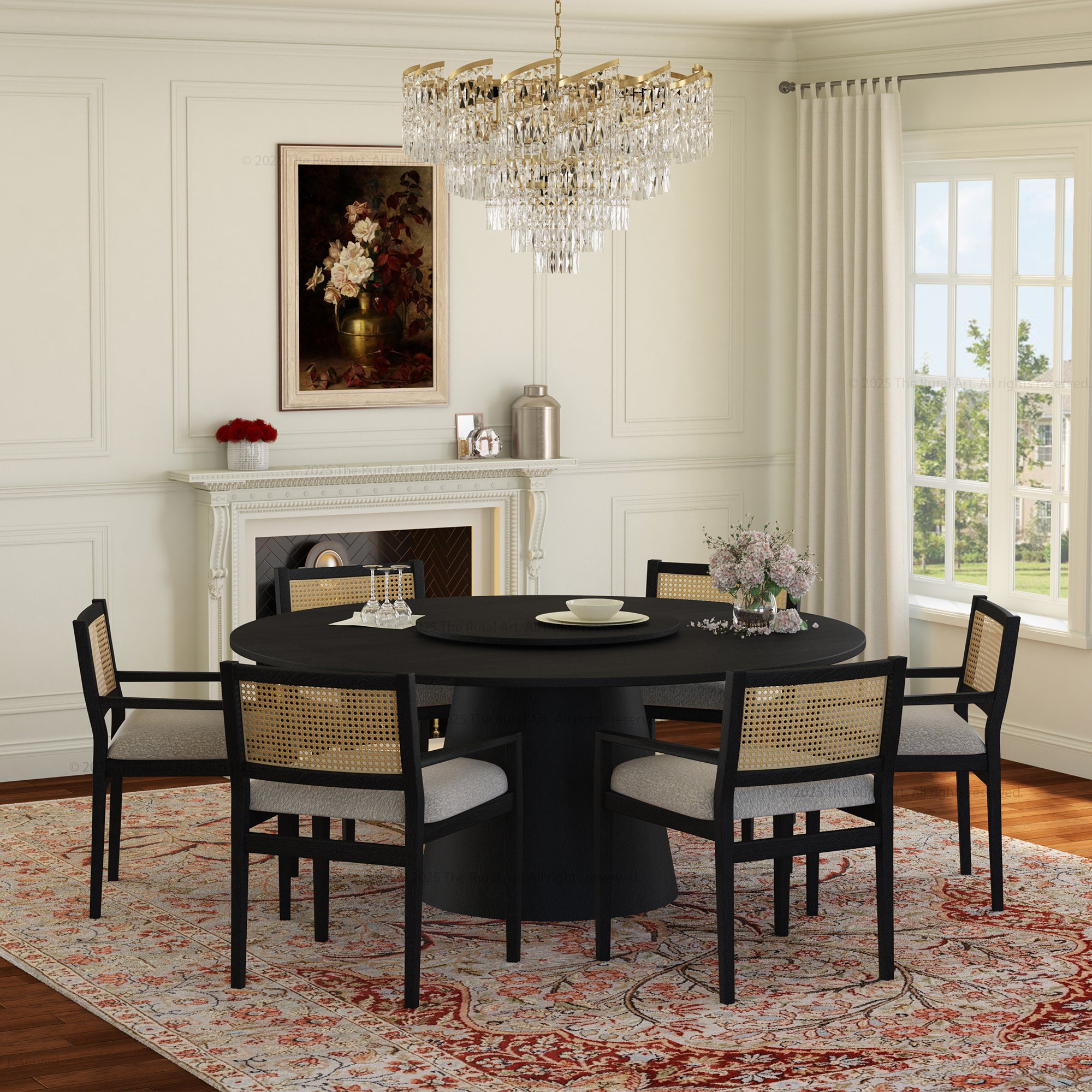 Salisbury Round Dining Table and Chair Set – theruralart.com